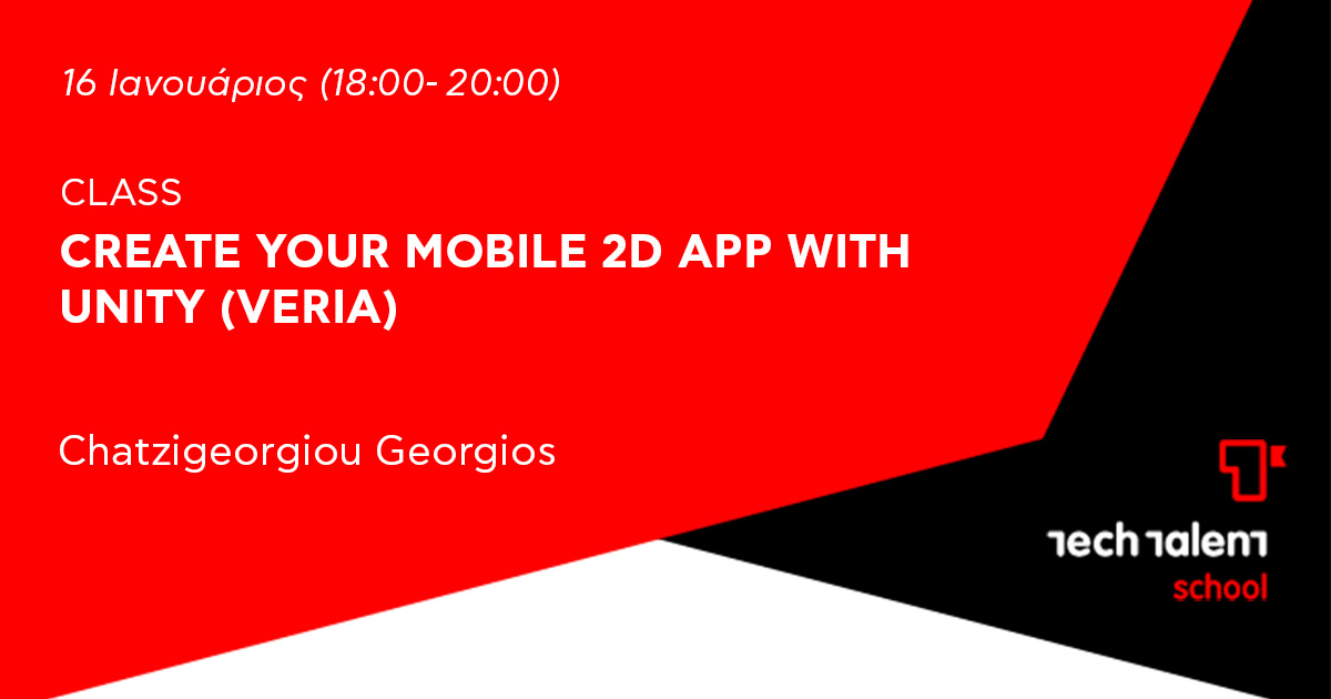 Create your mobile 2D app with Unity (Veria)