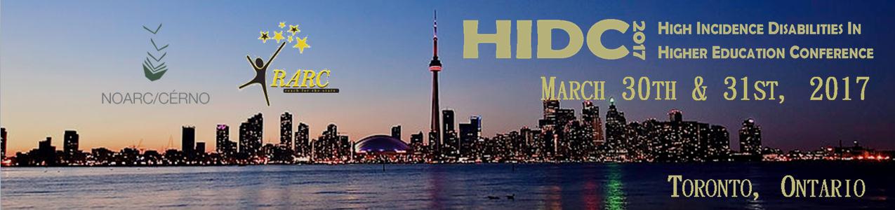 HIDC: High Incidence Disabilities in Higher Education Conference